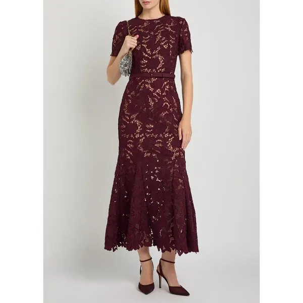 SELF-PORTRAIT Floral Lace Dress