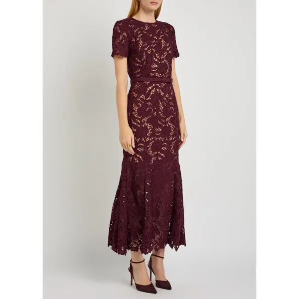 SELF-PORTRAIT Floral Lace Dress