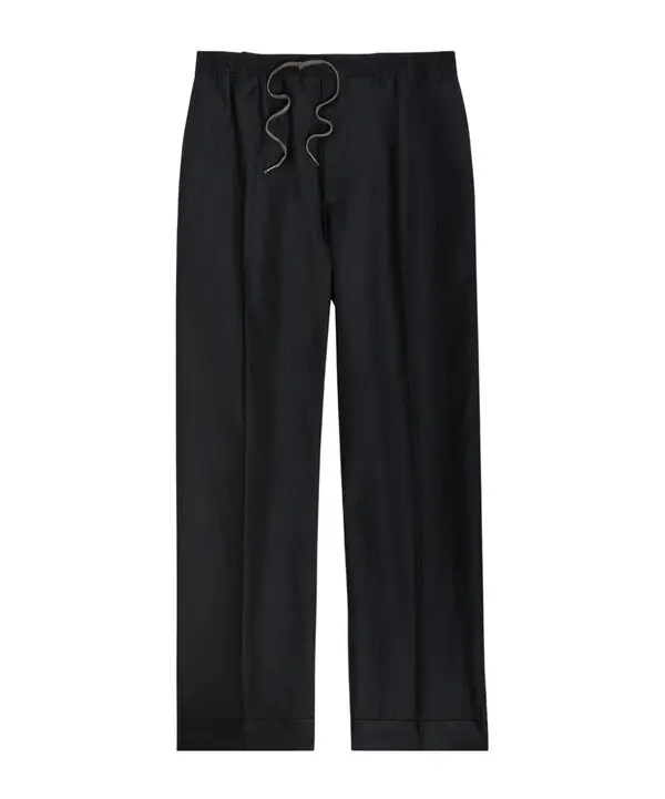 MAISON MARGIELA Drawstring Straight-leg Trousers - Black