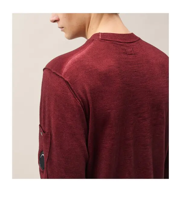 C.P. COMPANY Lens-detail Raglan-sleeve Sweater