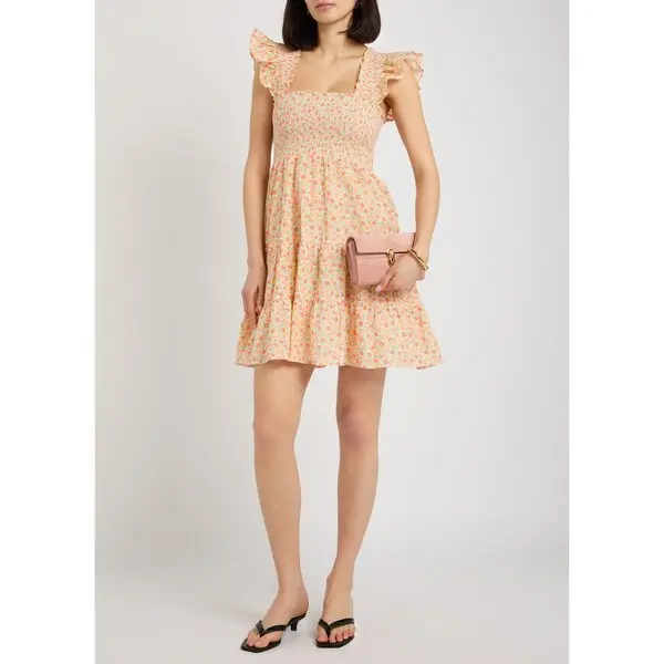 Rixo Waist-cinched Dress - Red