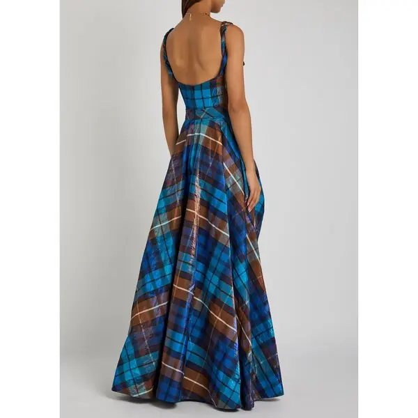 VIVIENNE WESTWOOD Plaid Shiny Dress