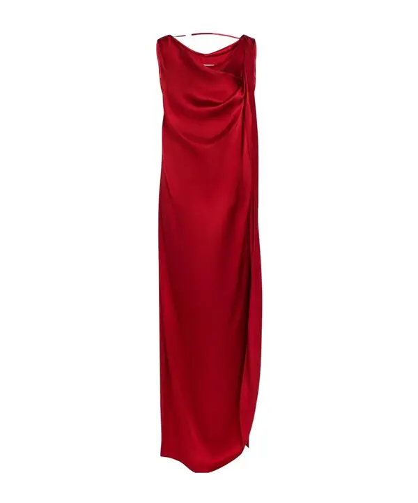 MAISON MARGIELA Satin Dress - Red