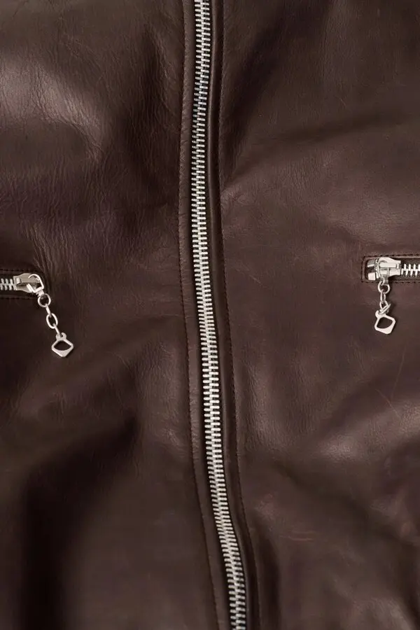 Our Legacy Long-sleeve Leather Jacket