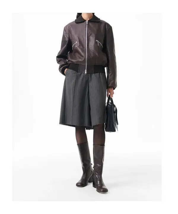 Our Legacy Long-sleeve Leather Jacket