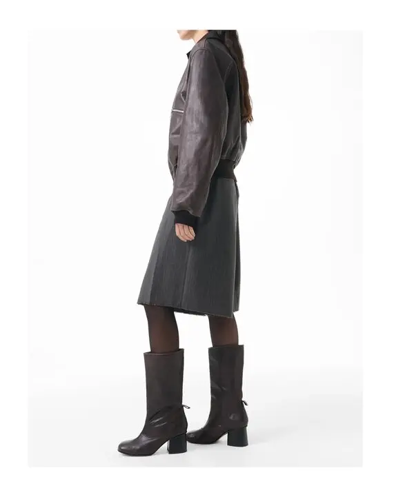 Our Legacy Long-sleeve Leather Jacket