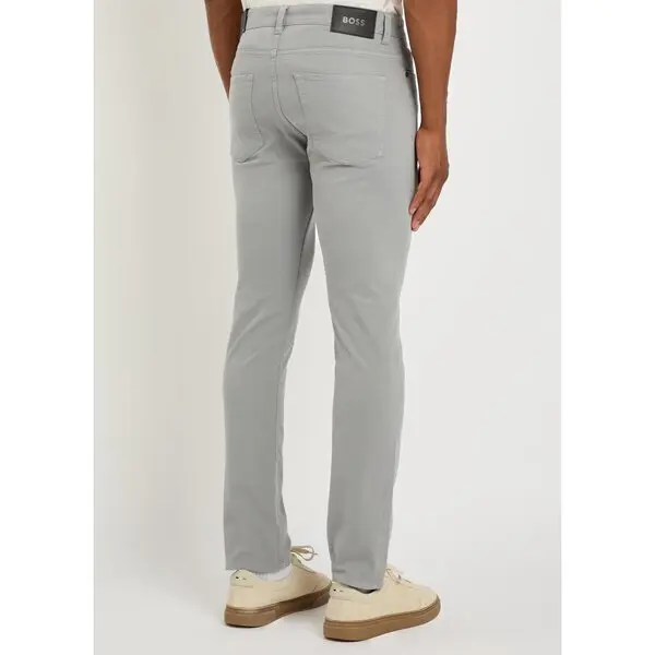Hugo Boss Casual Slim-fit Trousers - Light Grey