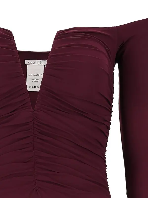 AMAZUIN Noemi Draped Off-shoulder Dress