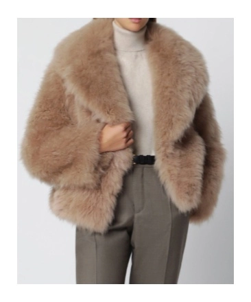 BLANCHA Short Faux Fur Coat