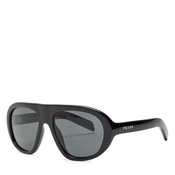 Prada Pilot-style Protective Sunglasses - Gray