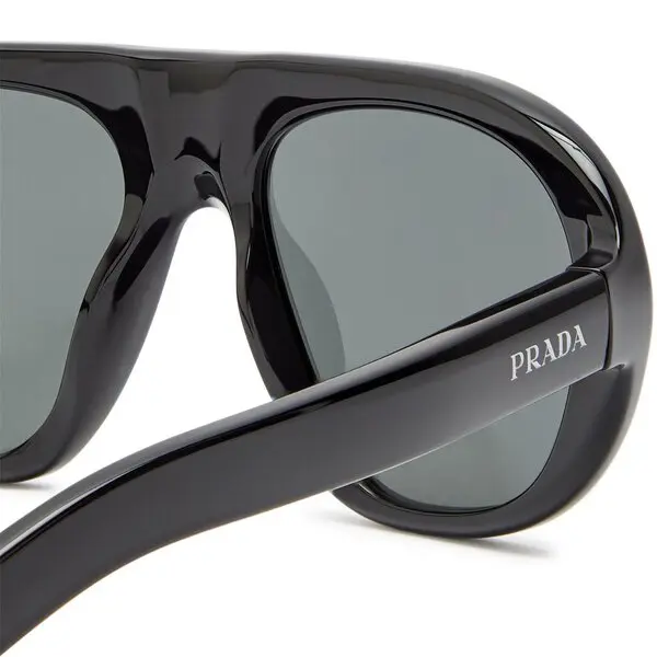 Prada Pilot-style Protective Sunglasses - Gray