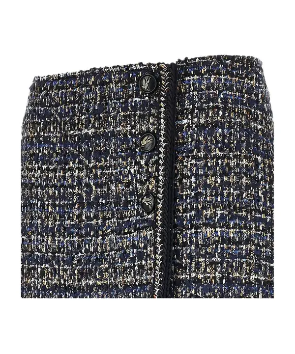 Etro Braided-trim Bouclé Mini Skirt