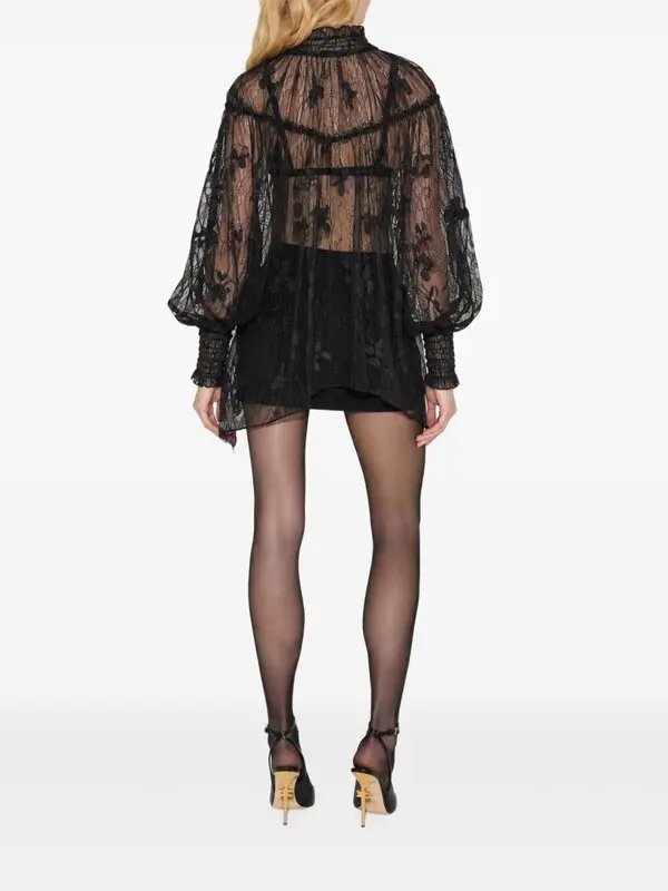 Elisabetta Franchi レースオーバーレイ ブラウス