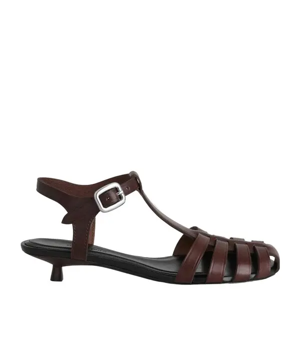 Phoebe Philo Leather Fisherman Sandals