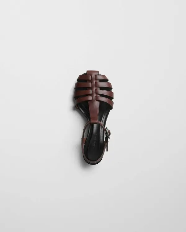 Phoebe Philo Leather Fisherman Sandals