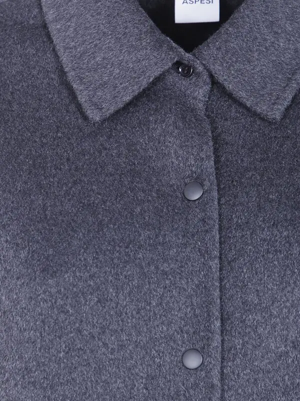 Aspesi Snap-front Wool Jacket