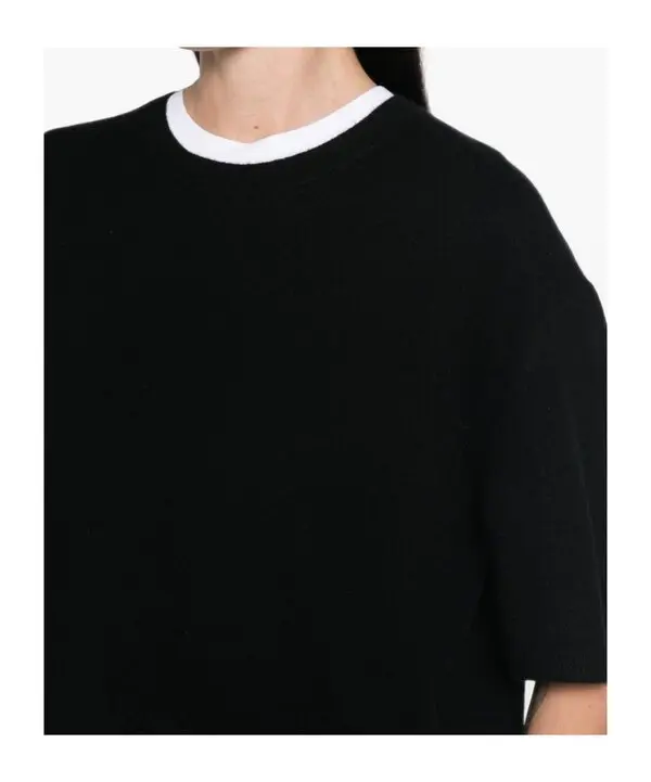 Soft Goat Short-sleeved Knit Top
