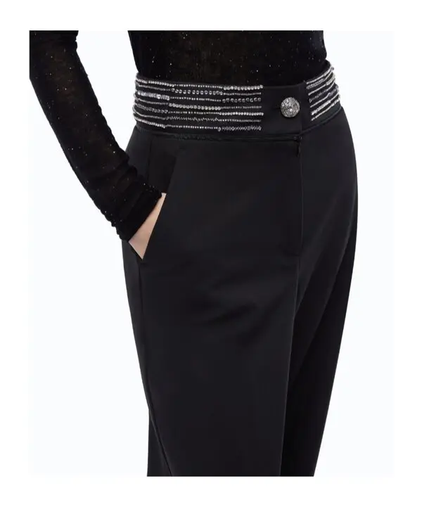 Pinko Embellished Palazzo Trousers