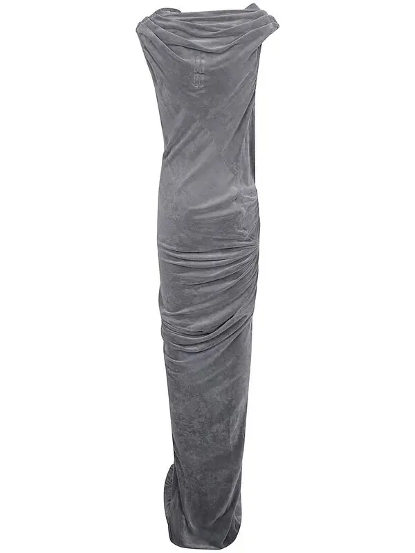 Rick Owens Draped Velvet Dress