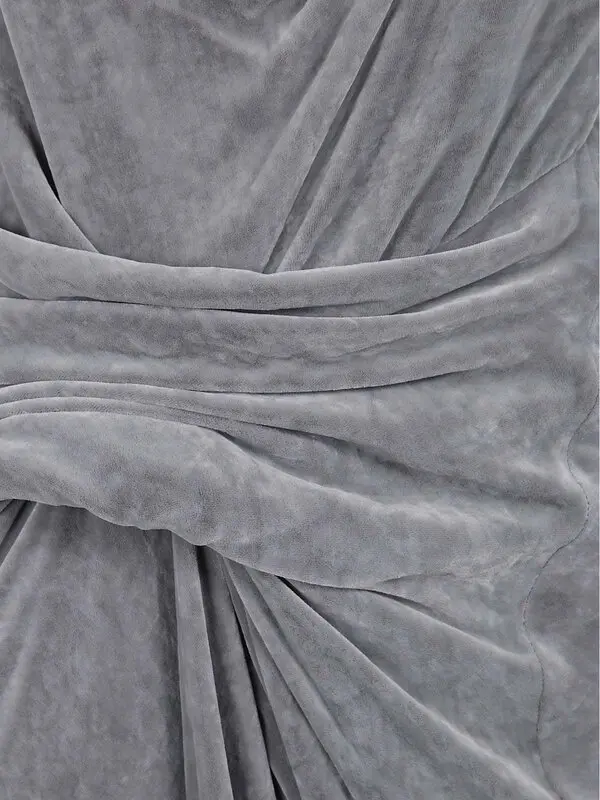 Rick Owens Draped Velvet Dress