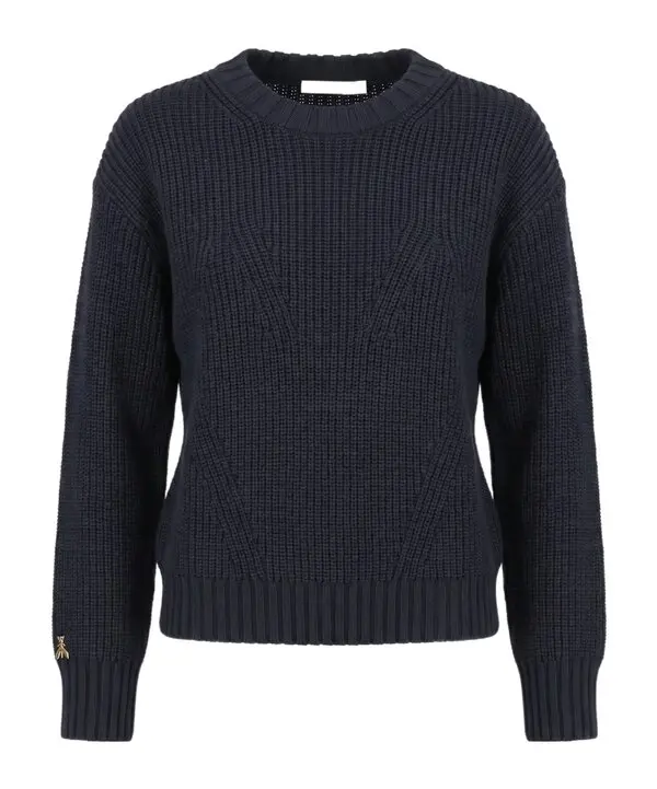 Patrizia Pepe Logo Detailed Knitted Jumper