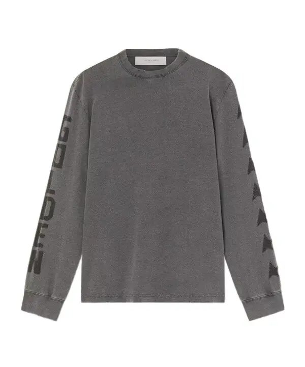 GOLDEN GOOSE Star Printed Long-sleeved T-shirt