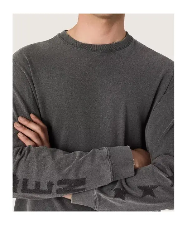 GOLDEN GOOSE Star Printed Long-sleeved T-shirt