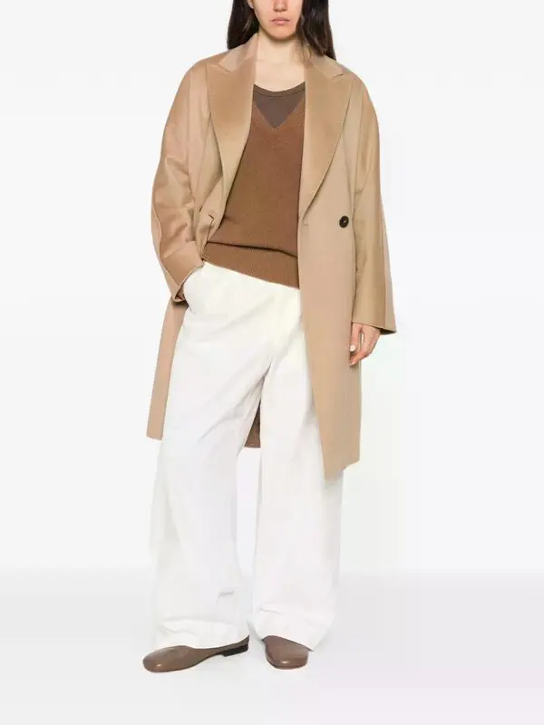 Max Mara Double-breasted Notched-lapel Coat
