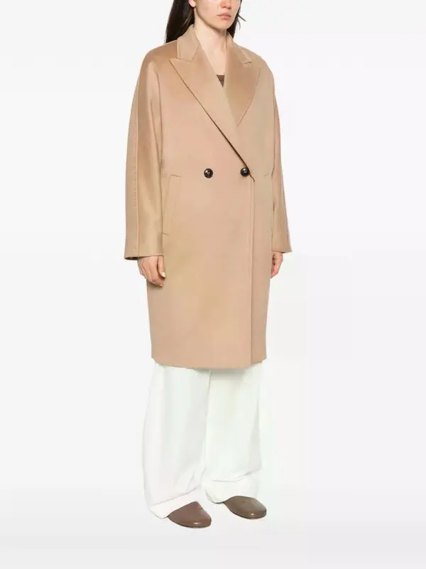 Max Mara Double-breasted Notched-lapel Coat