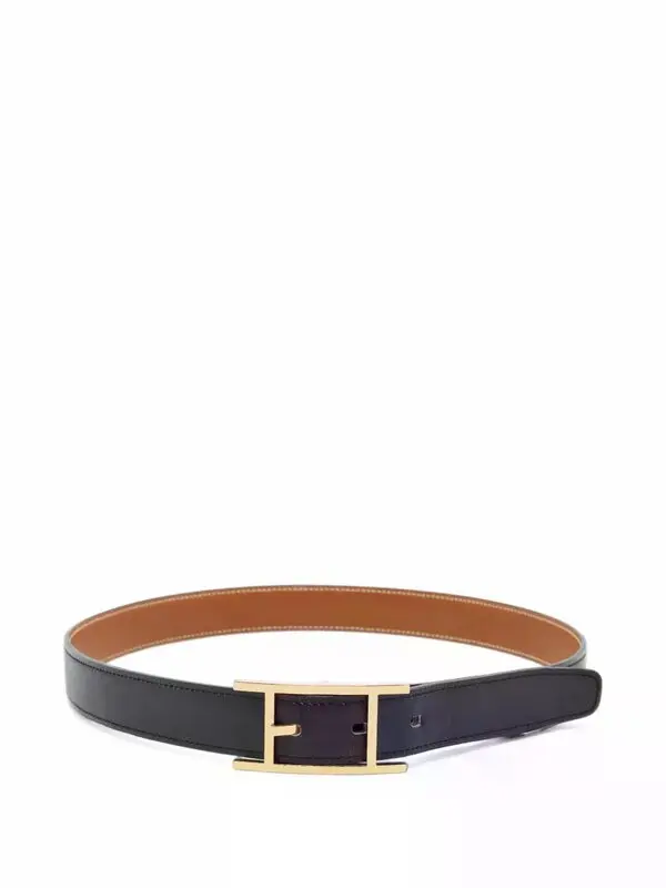 Hermès 1997 Quentin Reversible Buckle Belt