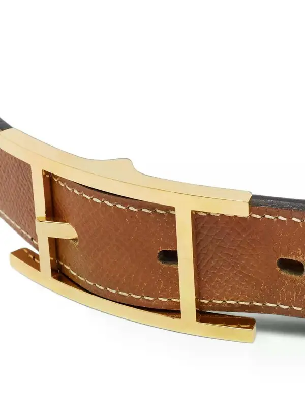 Hermès 1997 Quentin Reversible Buckle Belt