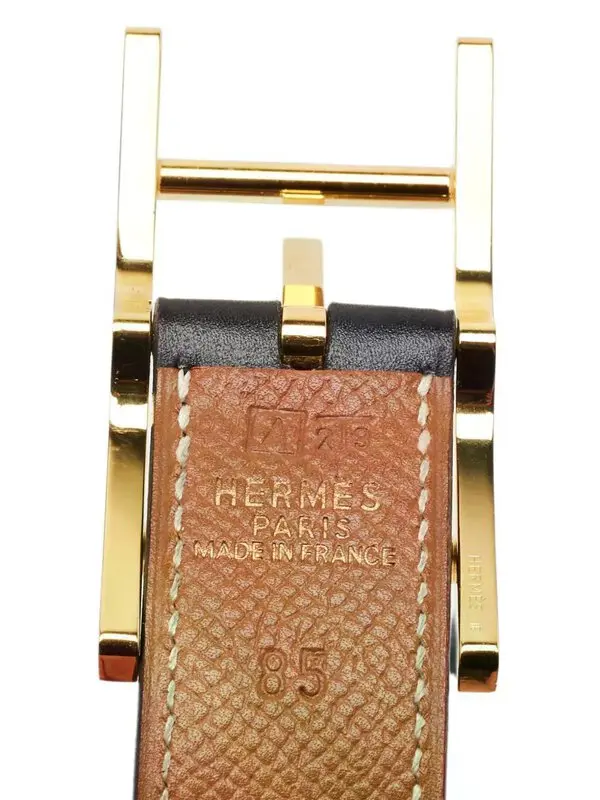 Hermès 1997 Quentin Reversible Buckle Belt