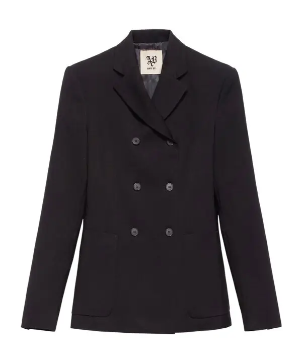 ANIYE BY Double-breasted Long-sleeve Blazer - Black