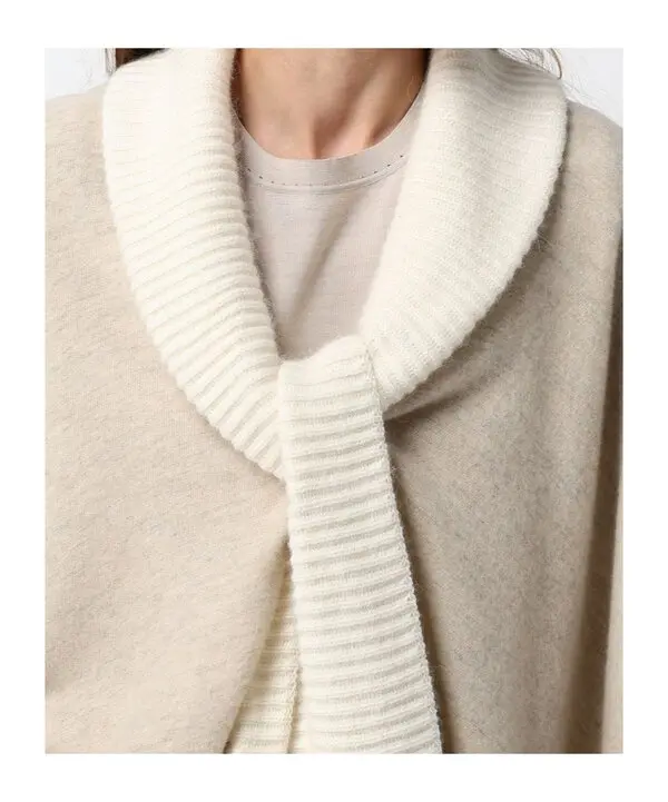Fabiana Filippi Asymmetrical Fringed Cape