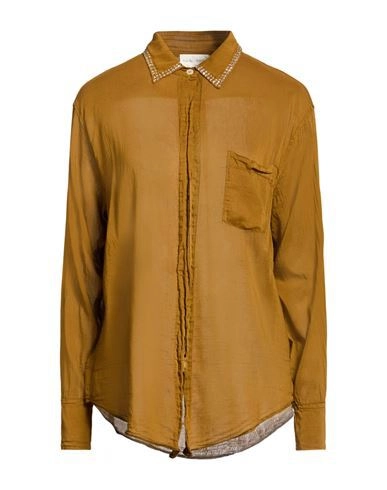 FORTE_FORTE Shirt Mustard Size Cotton, Silk, Glass - Yellow