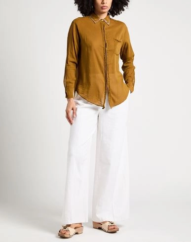 FORTE_FORTE Shirt Mustard Size Cotton, Silk, Glass