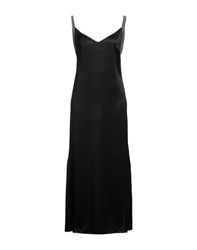 Fabiana Filippi Maxi Dress Size Silk, Elastane, Ecobrass - Black