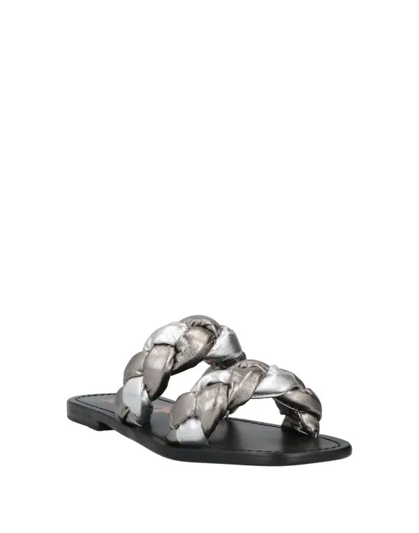 COLORS OF CALIFORNIA Sandals Size Soft Leather - Silver