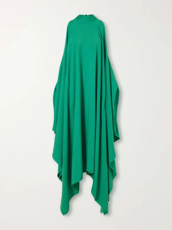 TALLER MARMO Draped Crepe Maxi Dress
