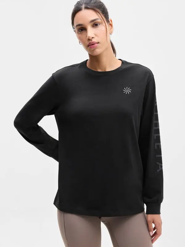 Athleta Favorite Cotton Relaxed Graphic Top