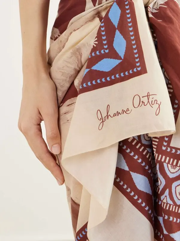 Johanna Ortiz Traversia De Luz Printed Cotton-voile Sarong