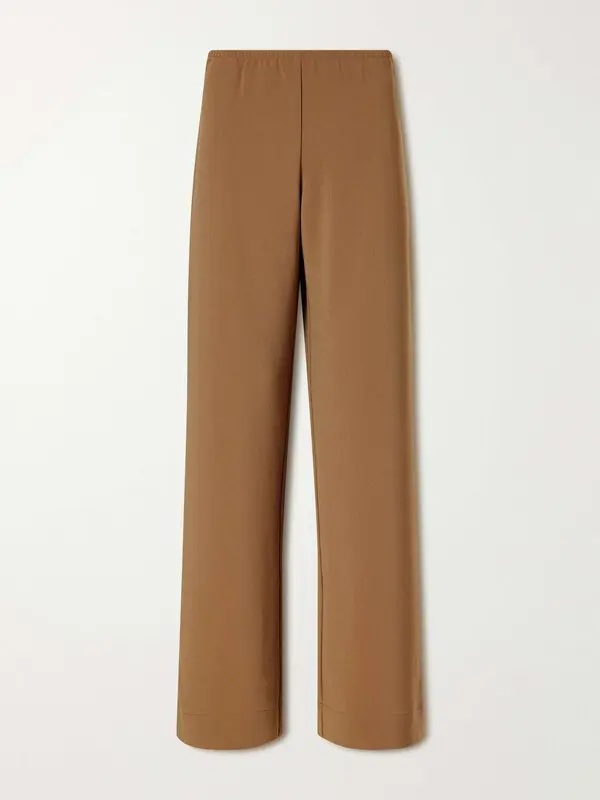 LESET Arielle Crepe Wide-leg Pants