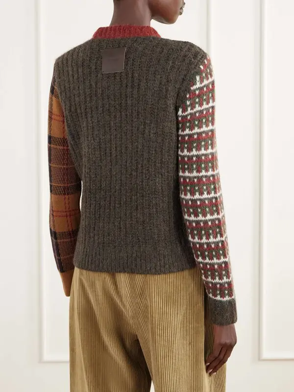 Barbour Ashford Patchwork Wool-blend Sweater