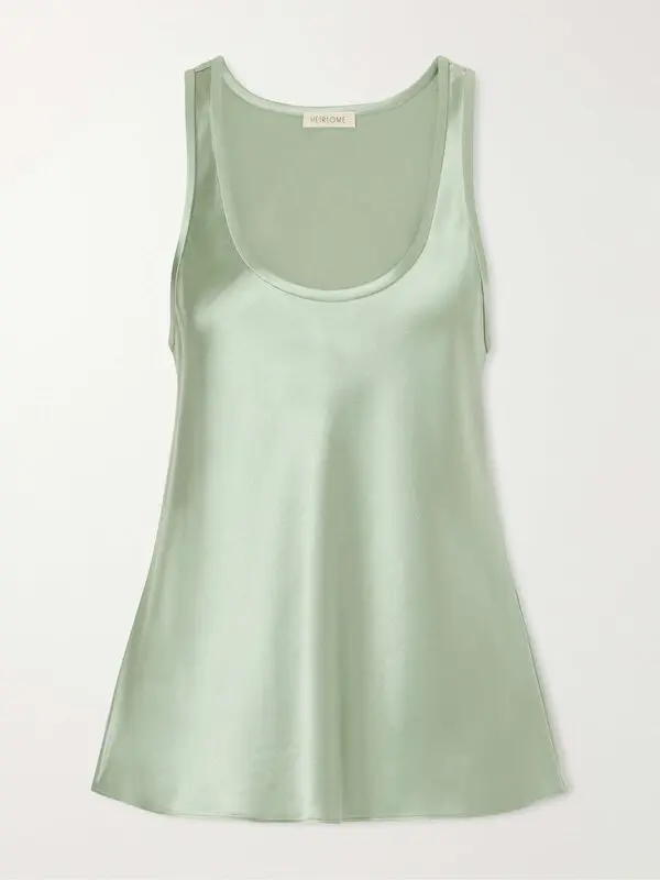 HEIRLOME Adau Silk-satin Top