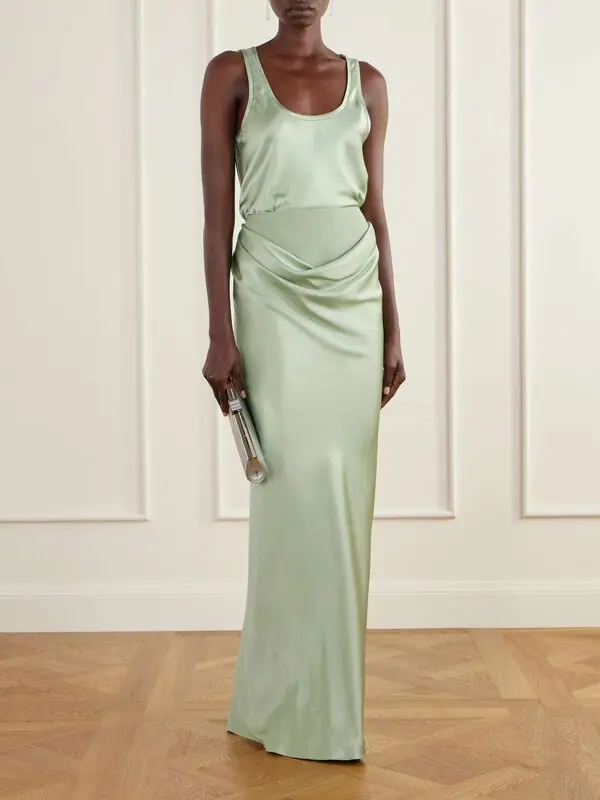 HEIRLOME Adau Silk-satin Top
