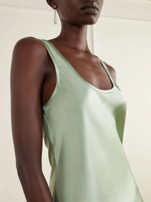 HEIRLOME Adau Silk-satin Top