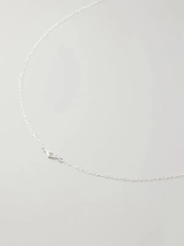 Le Sundial Veil Drop Sterling Pendant Necklace