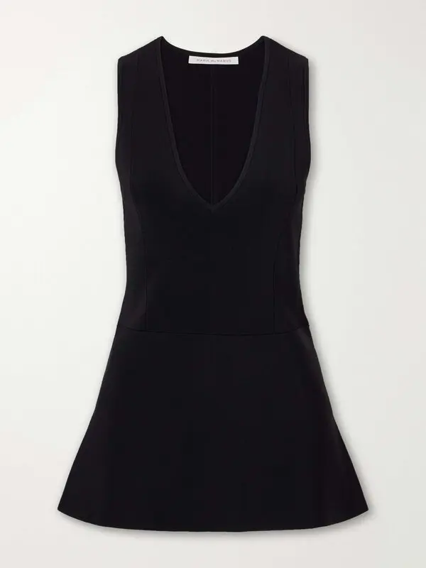 Maria Mcmanus Paneled Stretch Mini Dress
