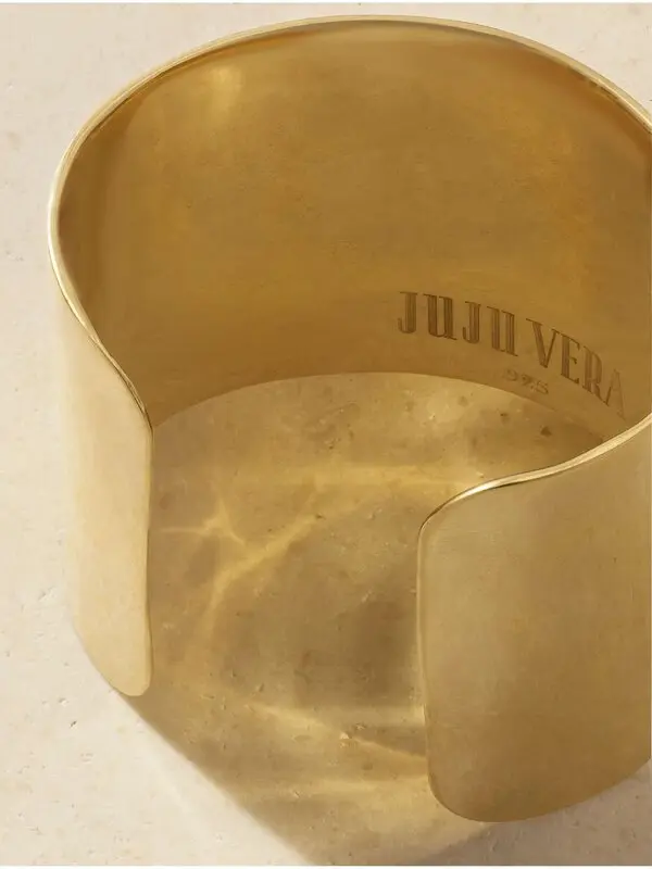 Juju Vera Fiona Gold Vermeil Tiger's Eye Bangle