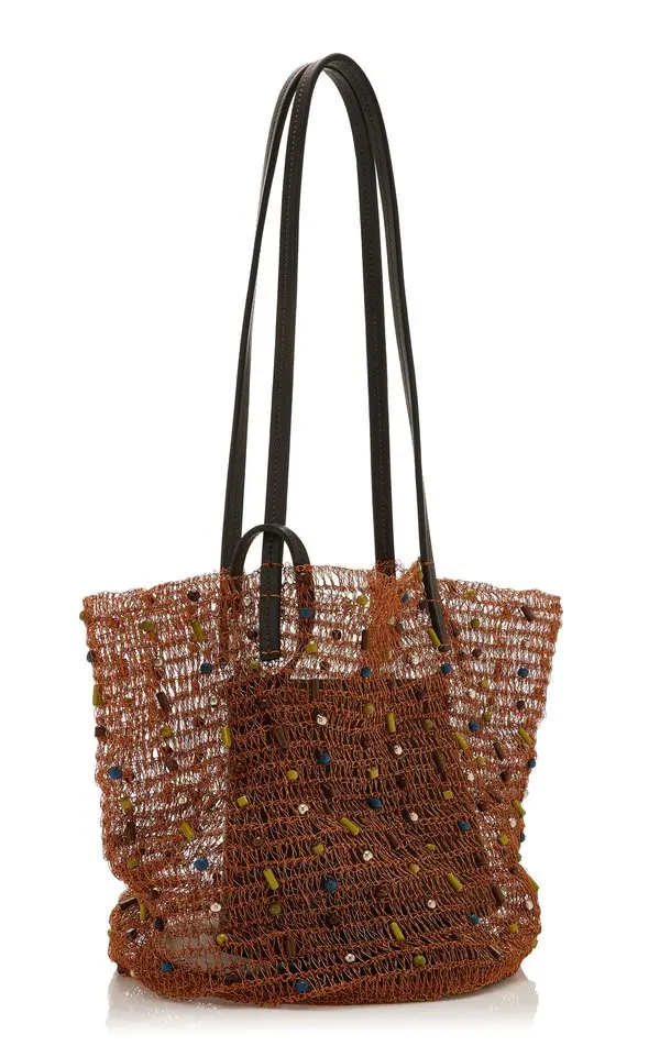 Staud Large Caro Beaded Bucket Bag
